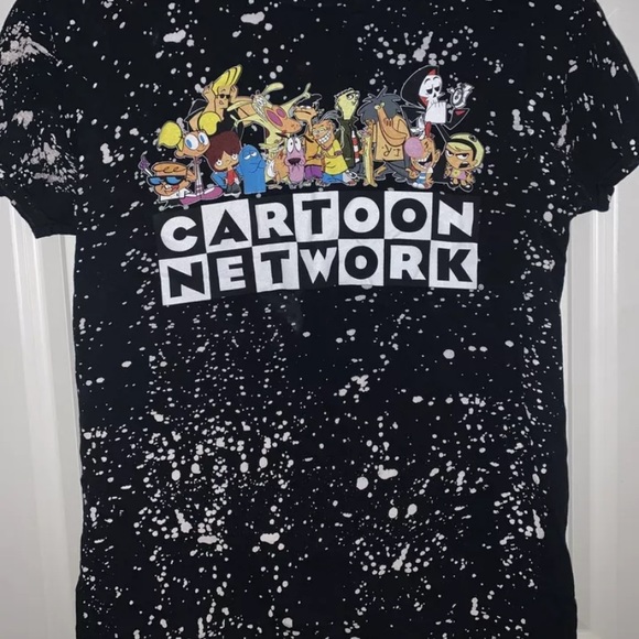Cartoon Network | Shirts | Cartoon Network Size M White Splattered ...